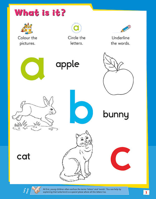 My First Reading Activity Book [Classic] – Letterland USA